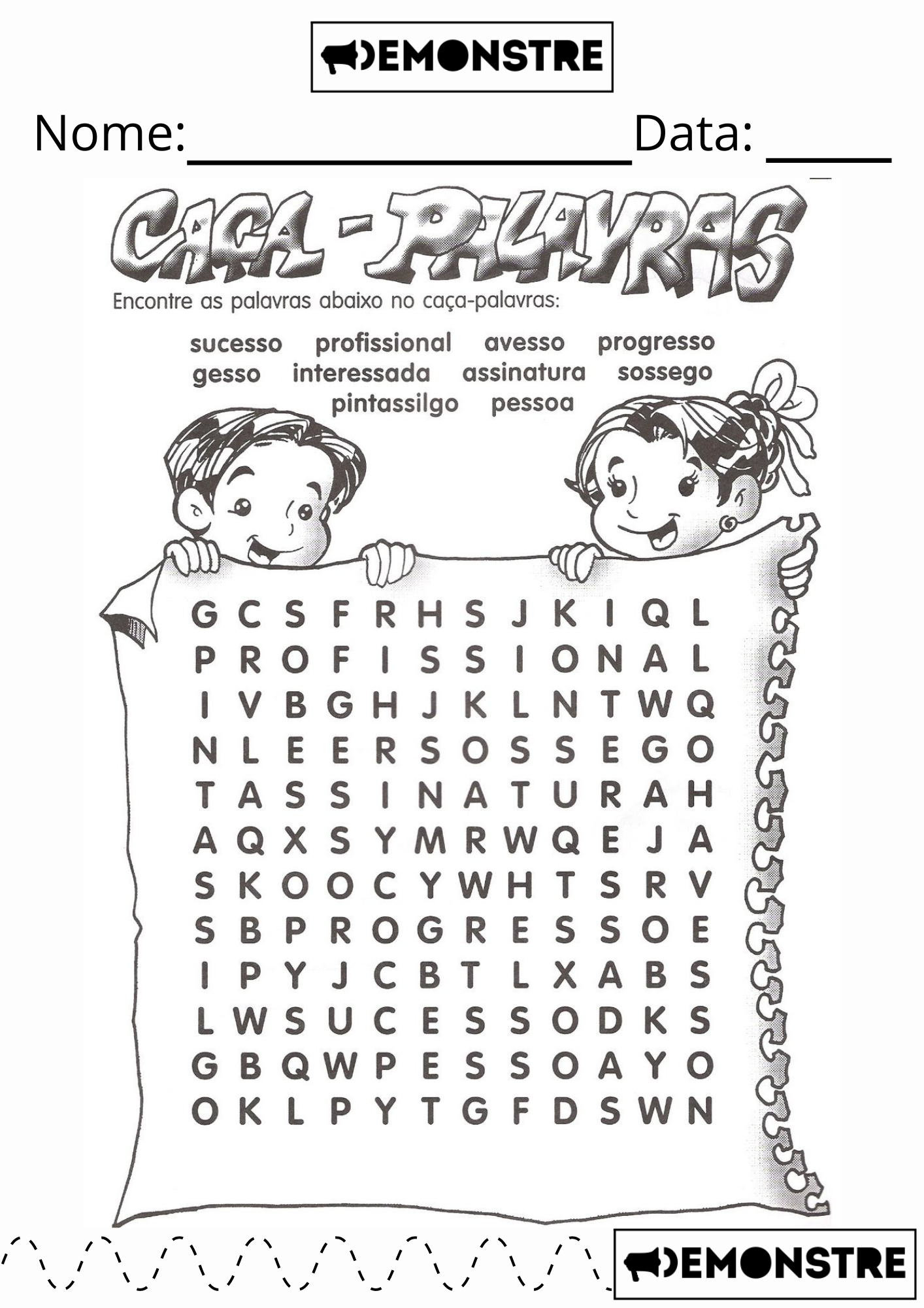 Caça-Palavras Com SS