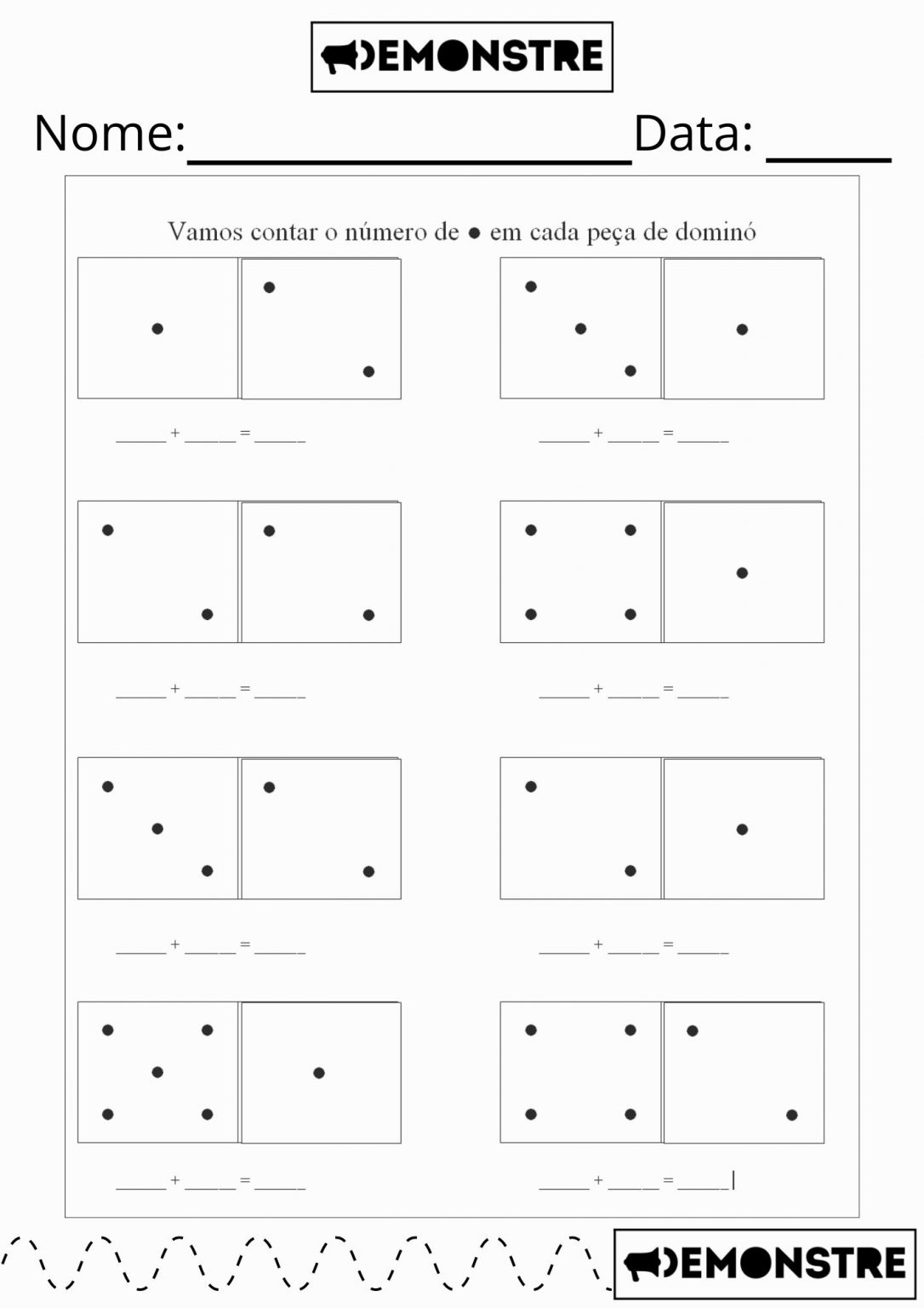Atividade - Contar O Número De Bolinhas Do Dominó