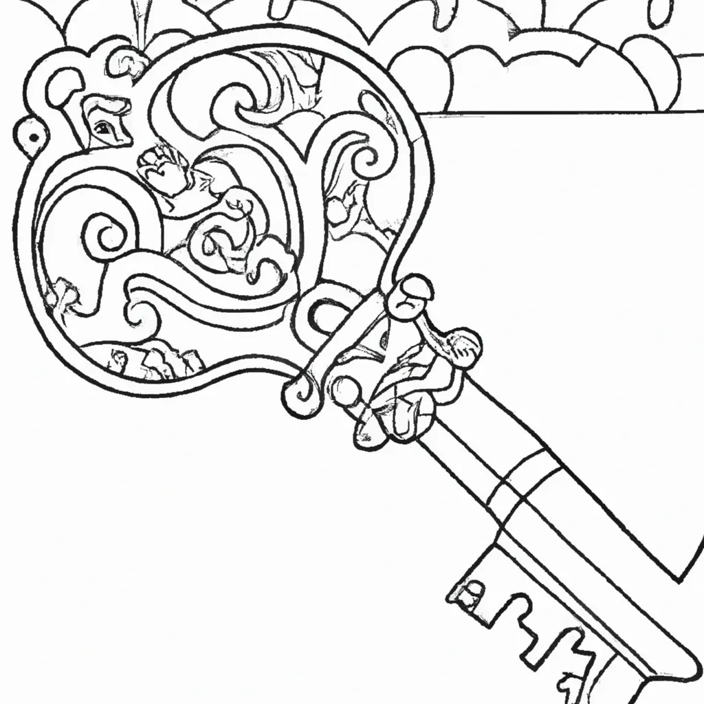 Desenho De Chave Para Colorir: Divertido, Criativo E Grátis!