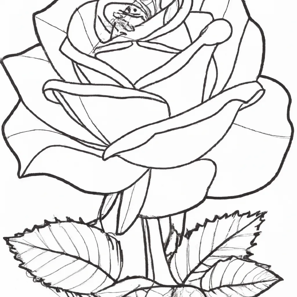 Colorindo Juntos: Desenho De Rosa Para Pintar E Compartilhar!