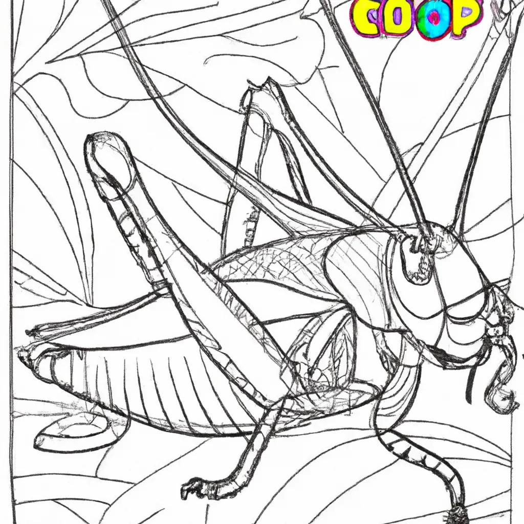 Colorindo O Grilo: Divertida Atividade Para Crianças!