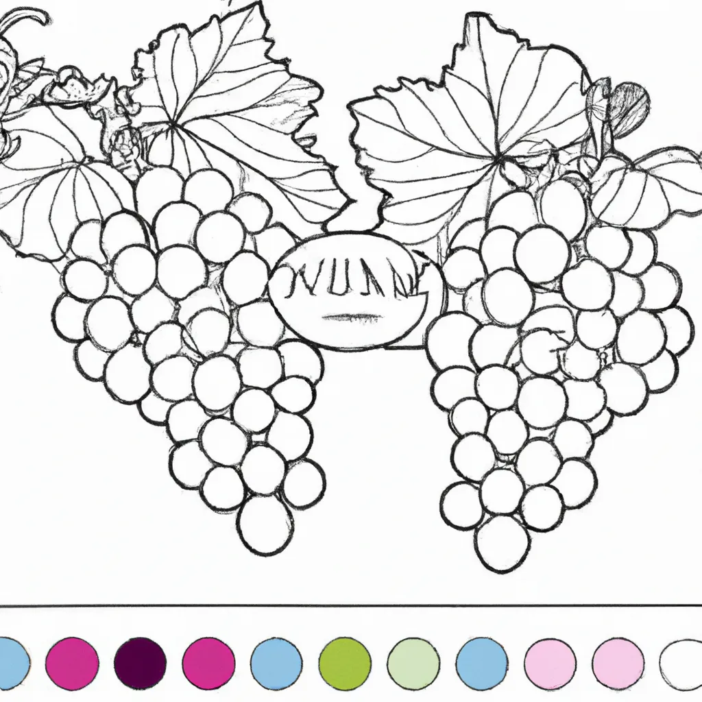 Aprenda A Colorir Uvas: Desenho Divertido Para Crianças!